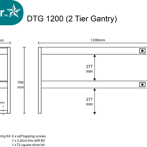 Double Tier Gantry - 1200 - Nordstar