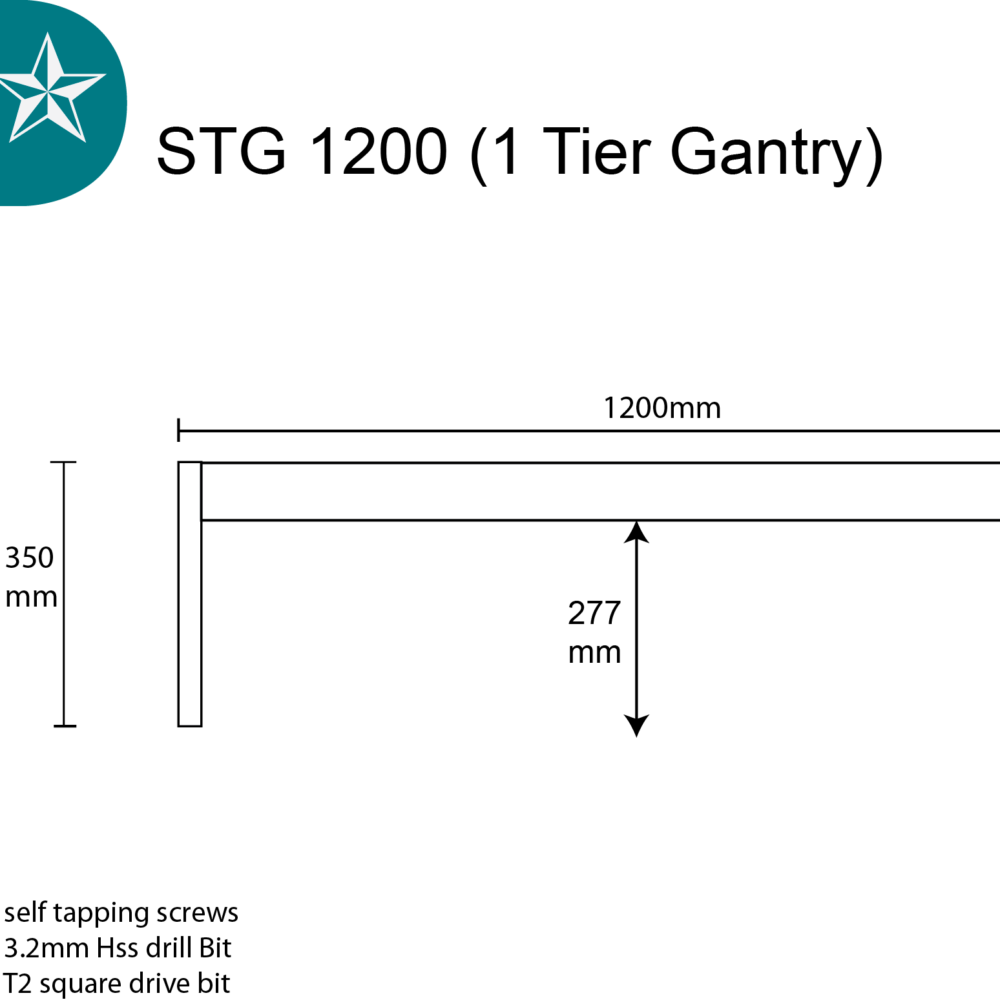 Single Tier Gantry - 1200 - Nordstar
