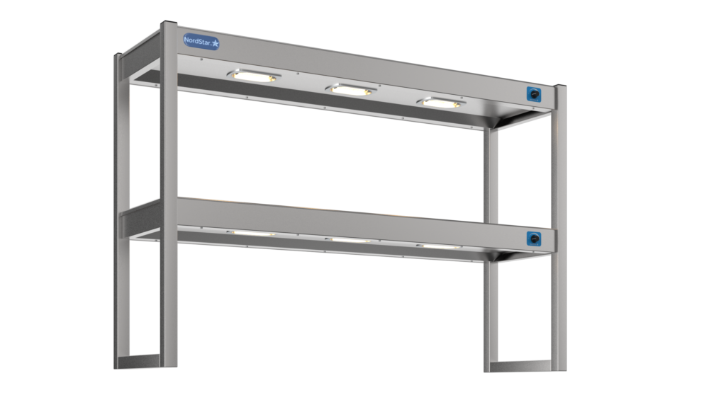 Double Tier Gantry and Pass Through Hot Cupboard 1200 – Nordstar