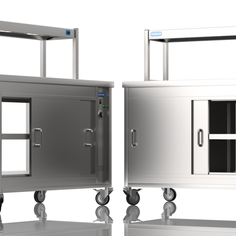Single Tier Gantry and Pass Through Hot Cupboard 1200 – Nordstar
