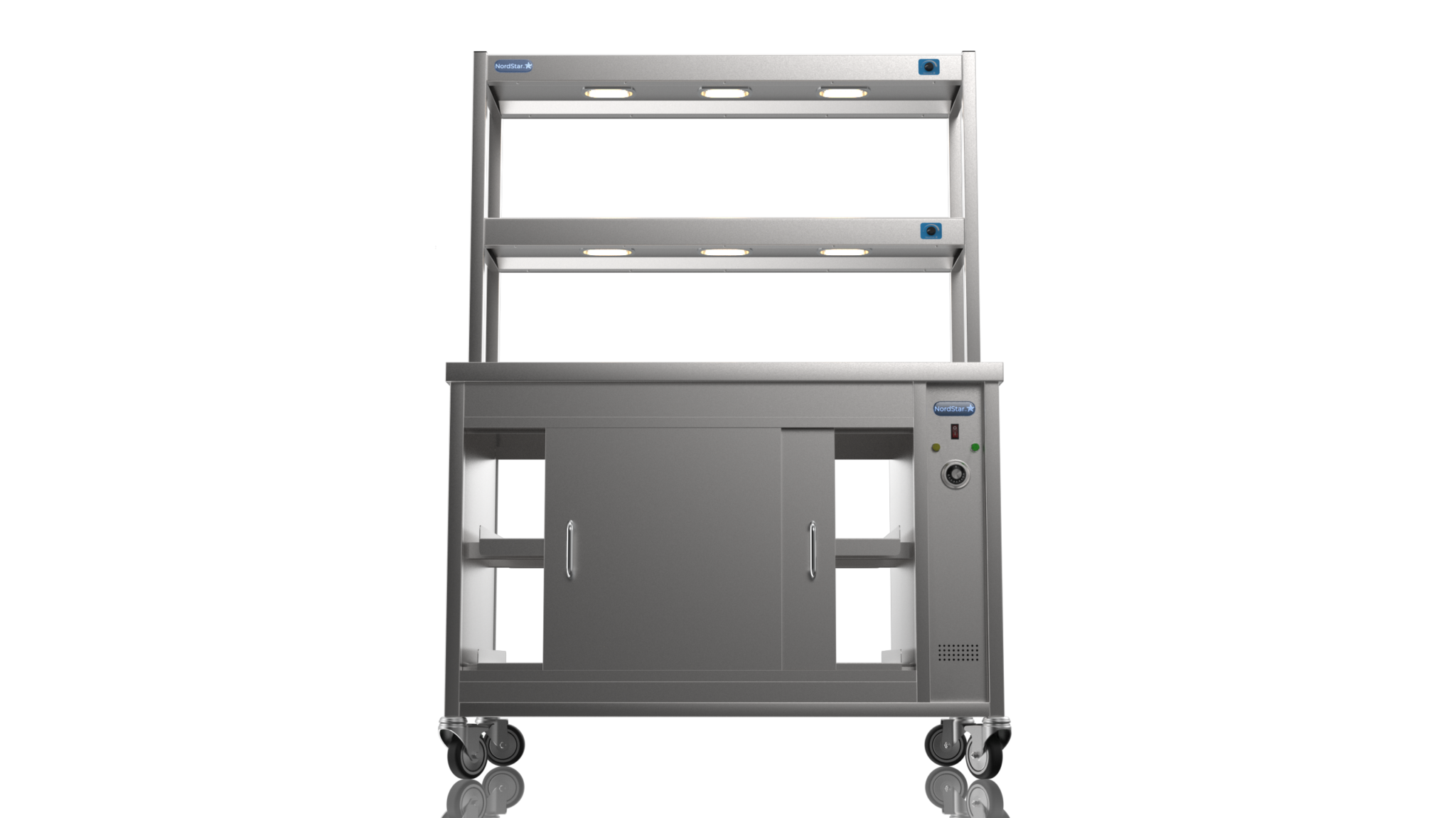 Double Tier Gantry and Pass Through Hot Cupboard 1200 – Nordstar