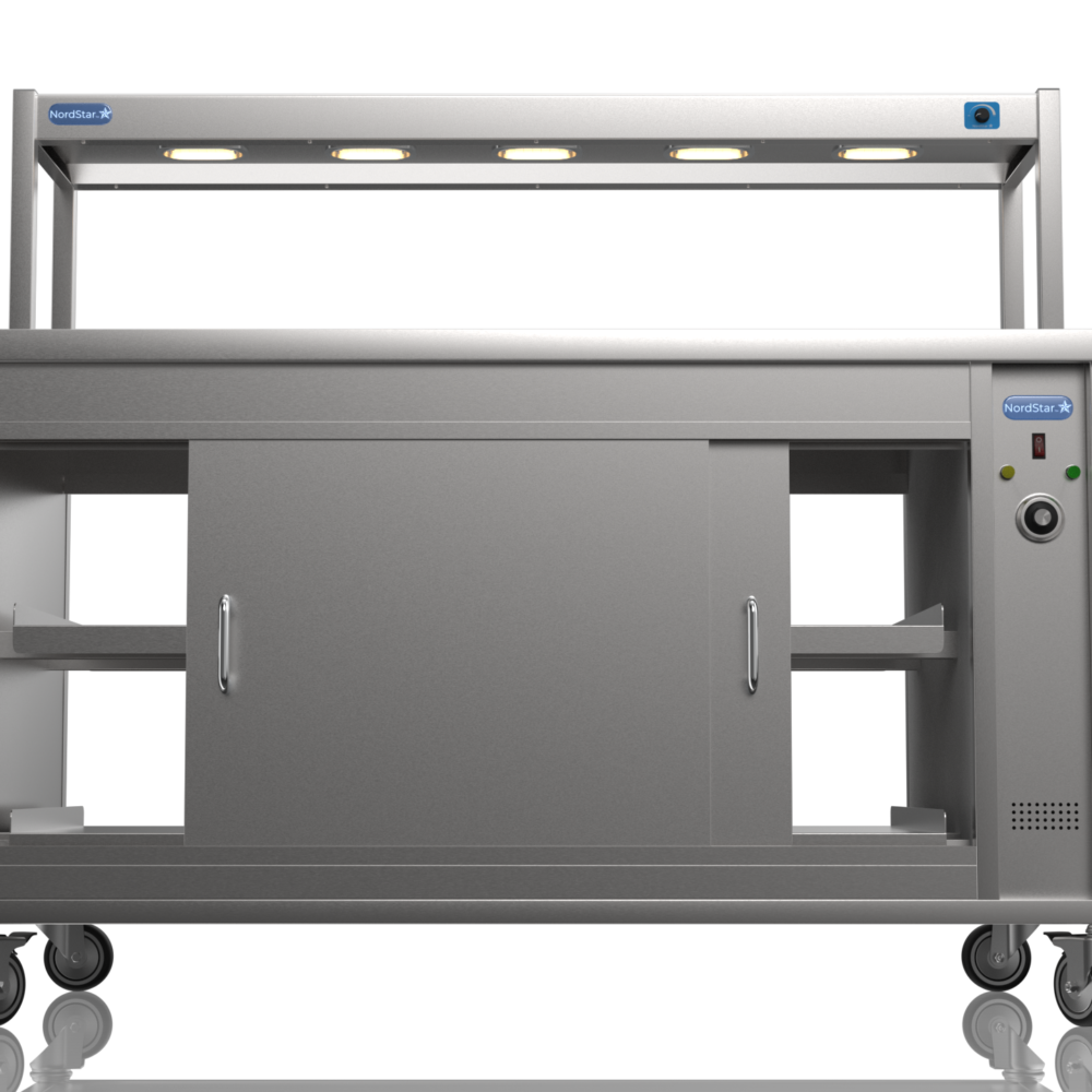 Single Tier Gantry and Pass Through Hot Cupboard 1500 – Nordstar