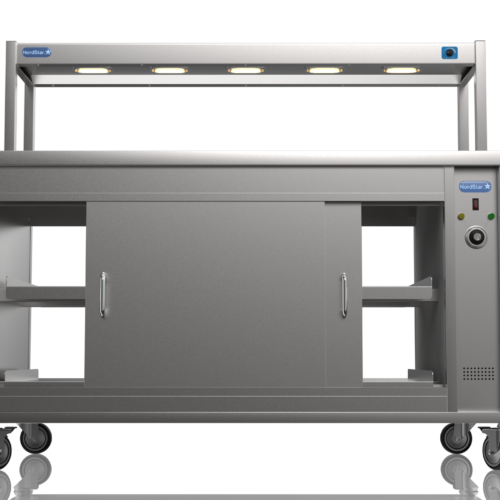 Single Tier Gantry and Pass Through Hot Cupboard 1500 – Nordstar