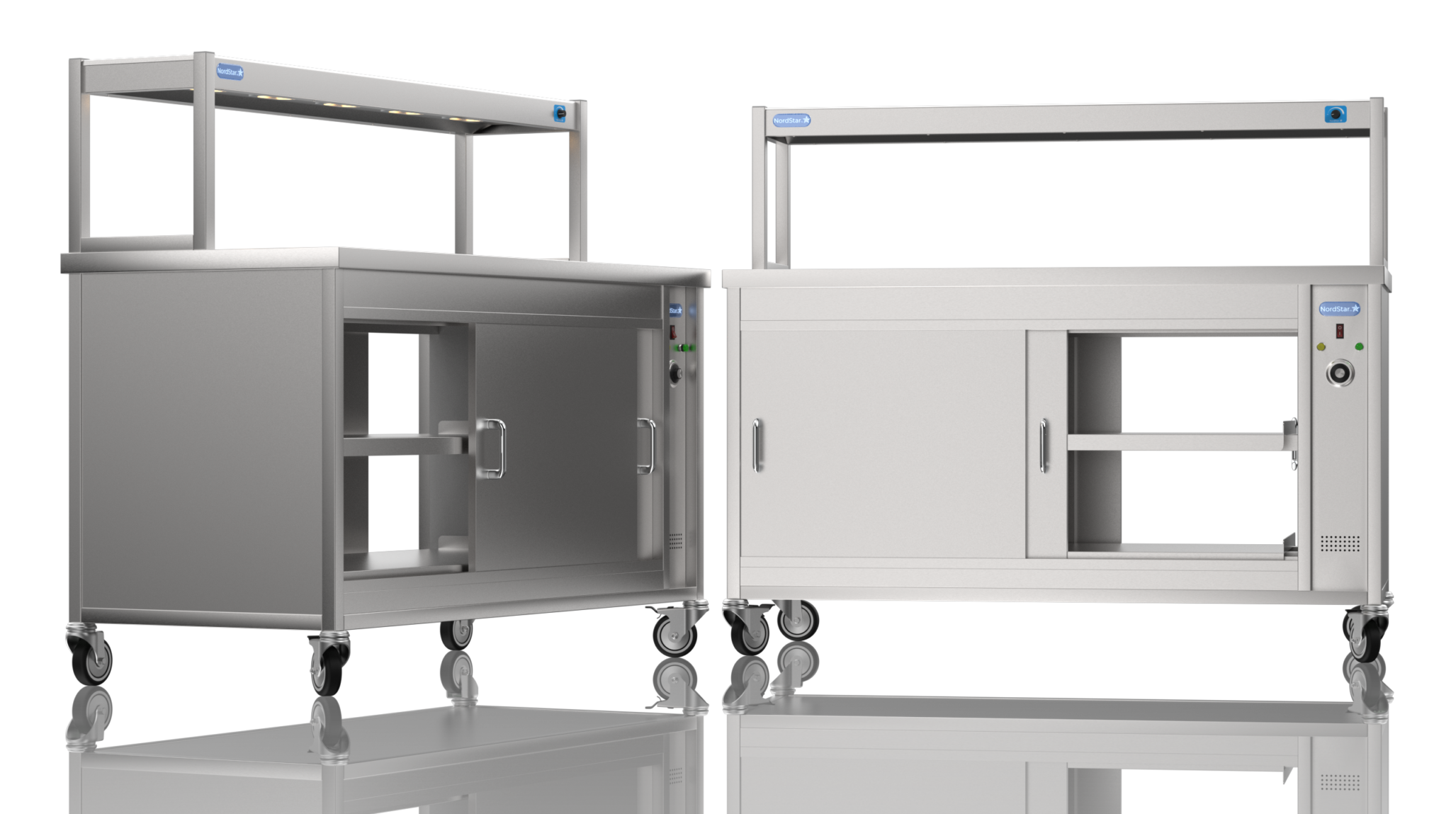 Single Tier Gantry and Pass Through Hot Cupboard 1500 – Nordstar