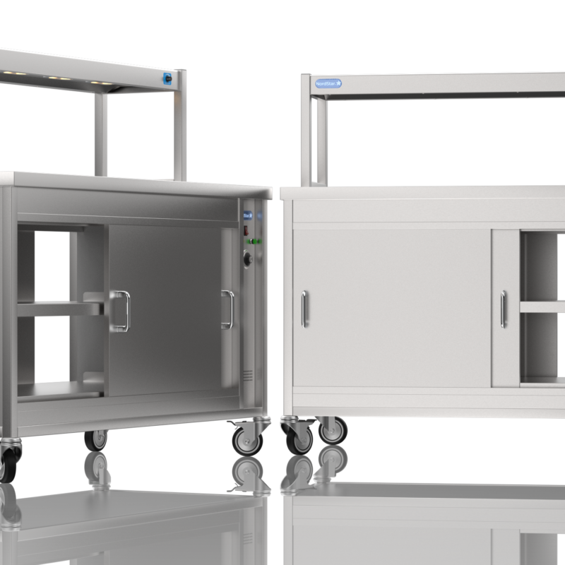 Single Tier Gantry and Pass Through Hot Cupboard 1500 – Nordstar