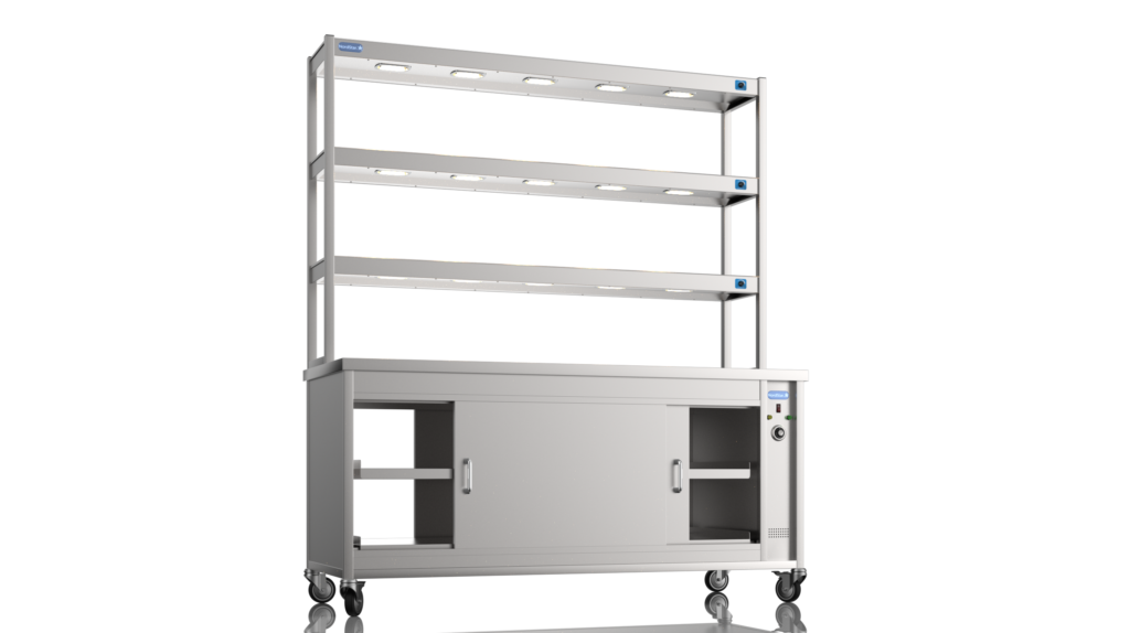 Triple Tier Gantry and Pass Through Hot Cupboard 1800 – Nordstar