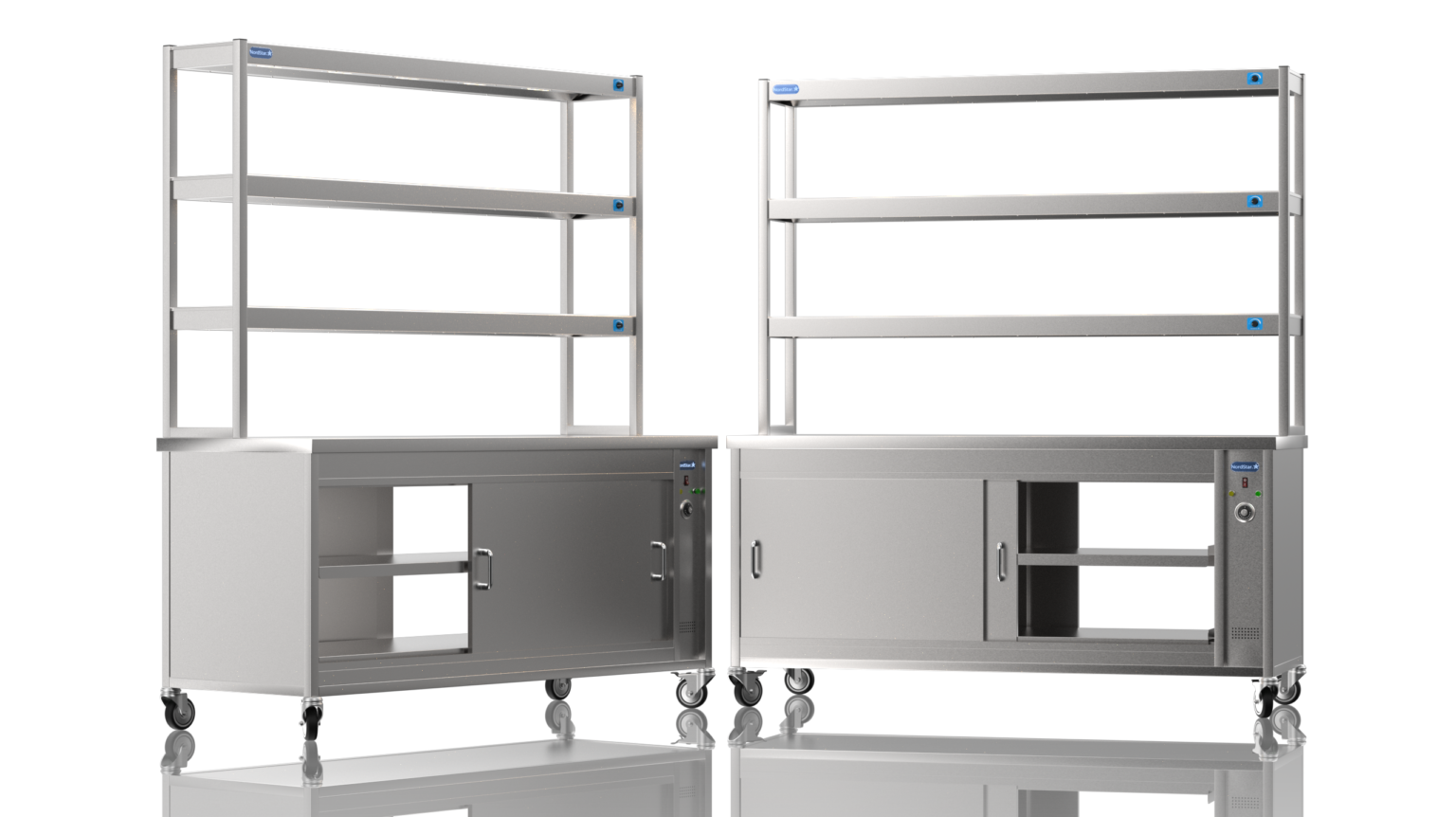 Triple Tier Gantry and Pass Through Hot Cupboard 1800 – Nordstar